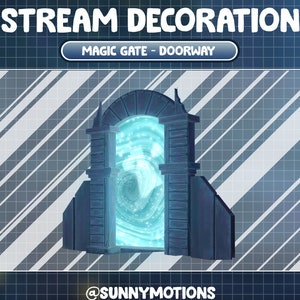 Animated Stream Decoration Magic Gate / Fantasy Mysterious Themed ...