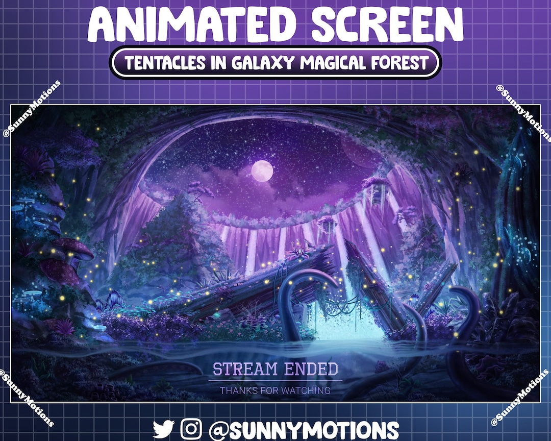 ANIMATED Stream Screen Overlay: Fairy Land, Cozy Feminine Aesthetic ...