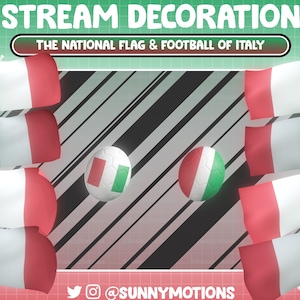 18 Animated Stream Decoration: the National Flag of Italy Twitch ...