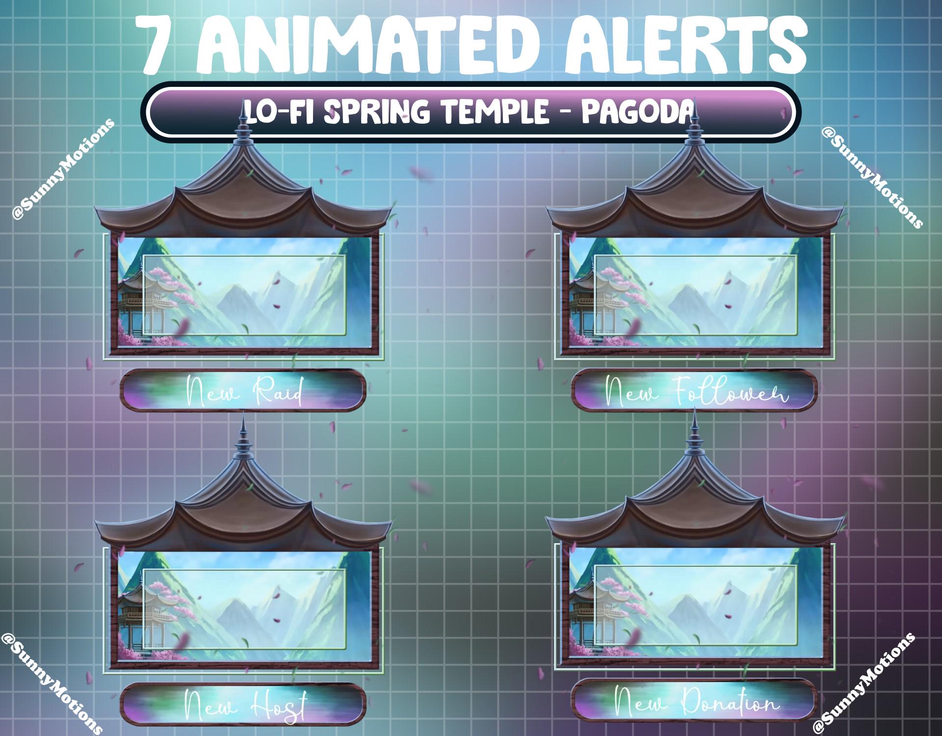 ANIMATED Stream Package: Aesthetic Morning Spring Japanese Ancient ...