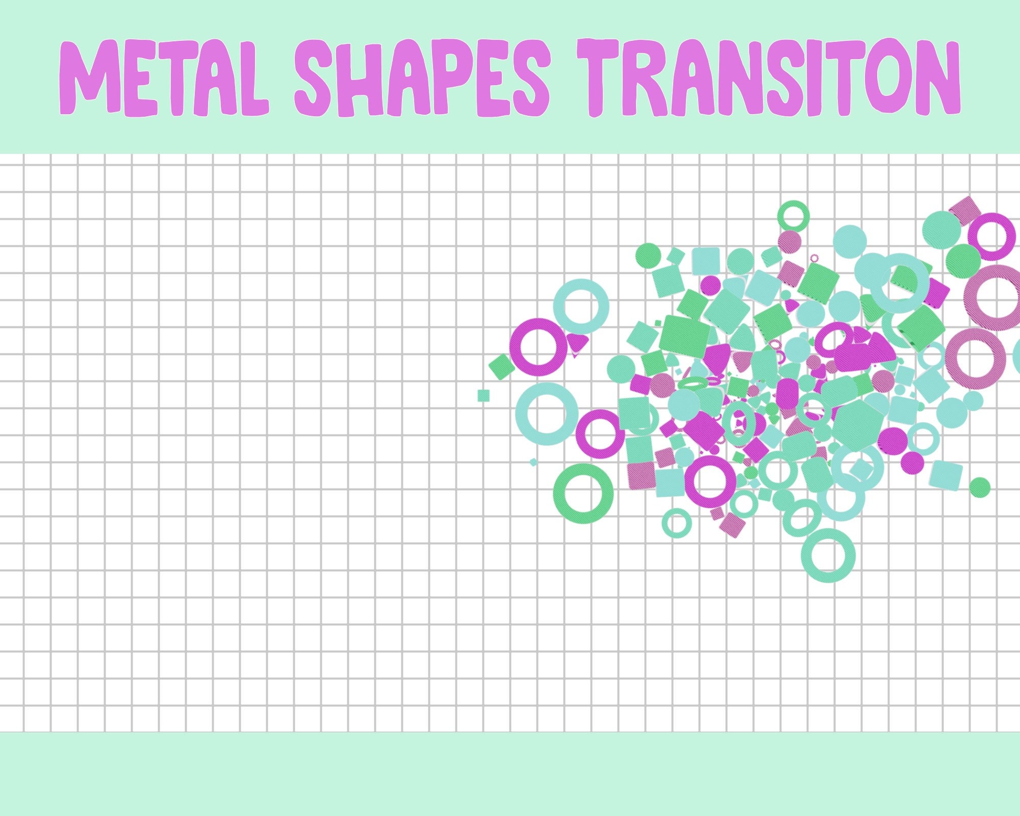 Drawing & Illustration 2x Abstract Geometric Shapes Animated Twitch ...