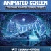 ANIMATED Stream Screen Overlay: Snowy Winter in Fairyland, Cozy ...