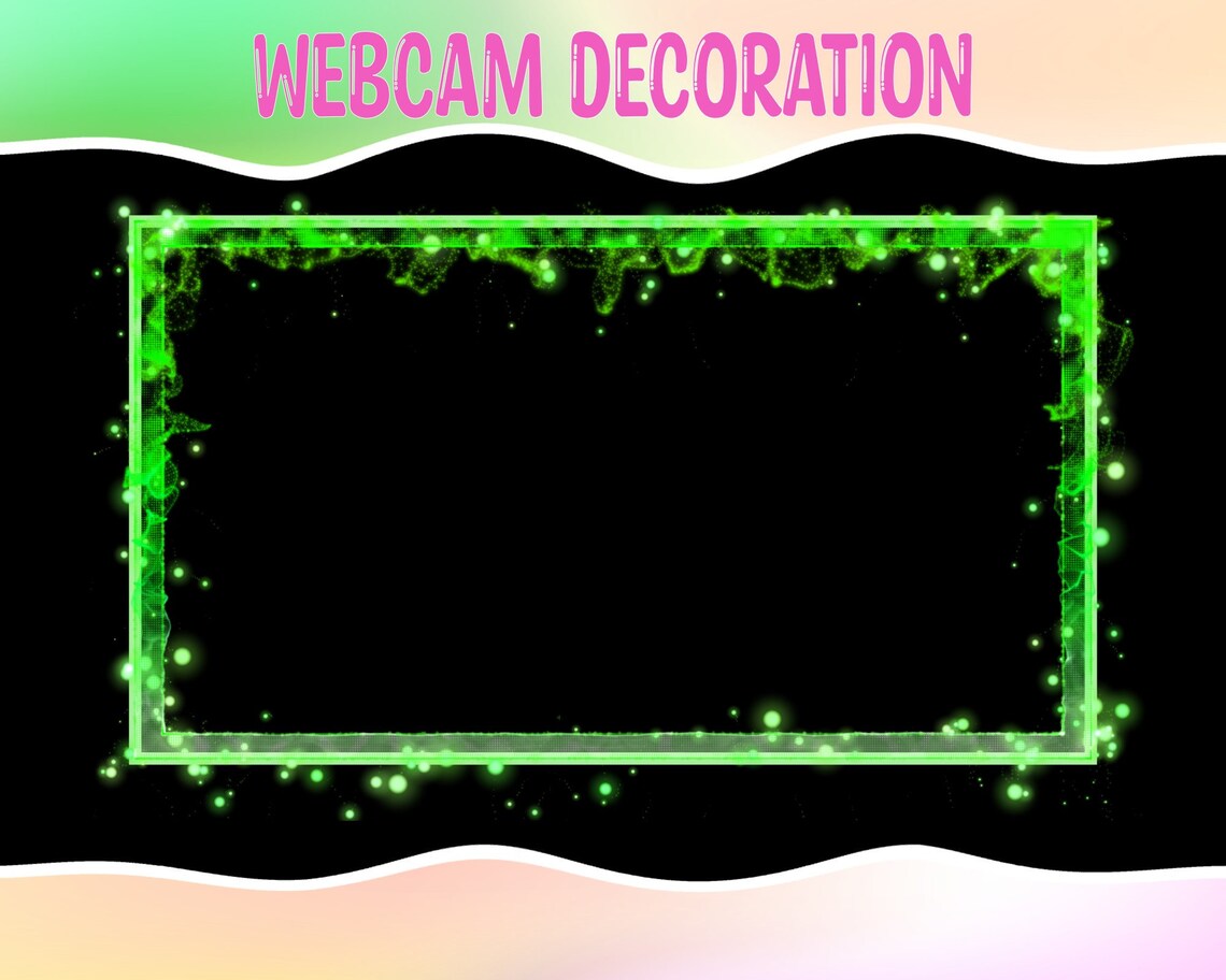 Twitch Animated Camera Overlay | Trendy Camera Border | Border Flames ...