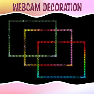 6 Twitch Animated Camera Overlay | ANIMATED Camera Border | Hexagon ...