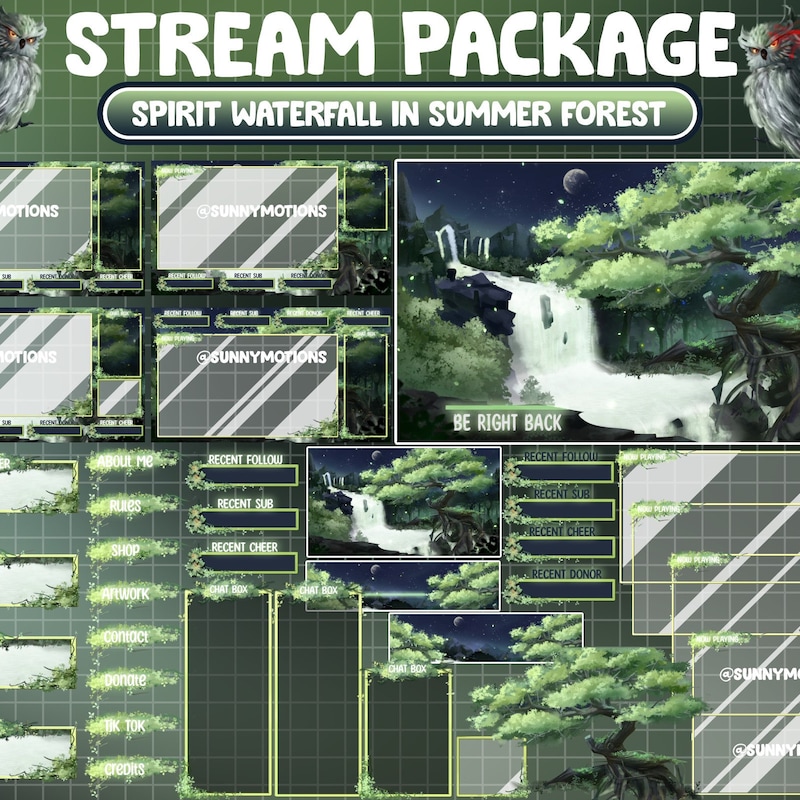 Waterfall Overlay - Etsy