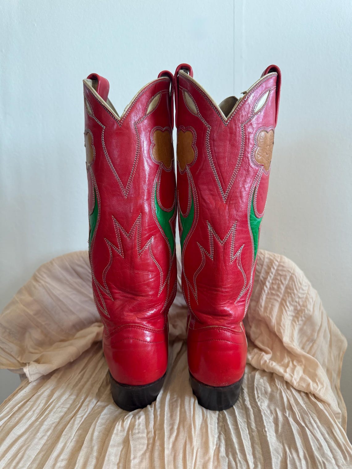 Vintage Ralph Lauren Selene Western Floral Boots 1970s - Etsy