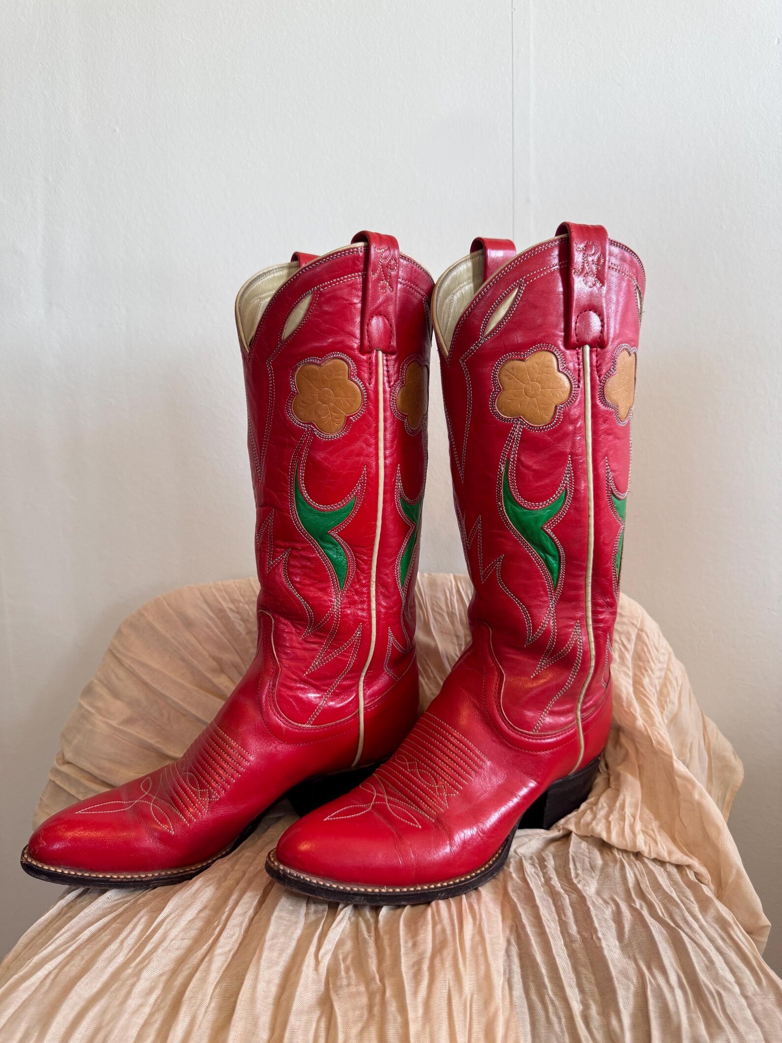 Vintage Ralph Lauren Selene Western Floral Boots 1970s - Etsy