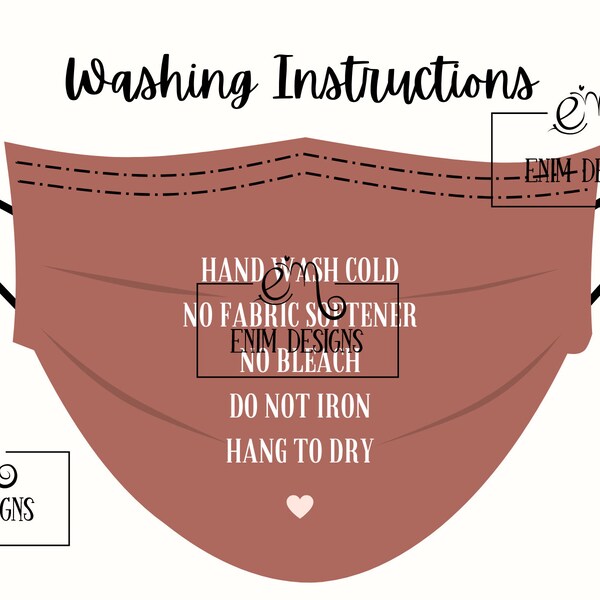 Mask Care Card - Etsy