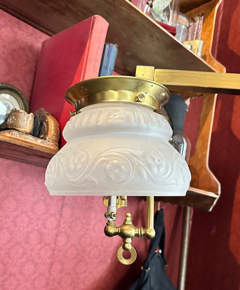Antique Gas Copper Light Fixture - Etsy
