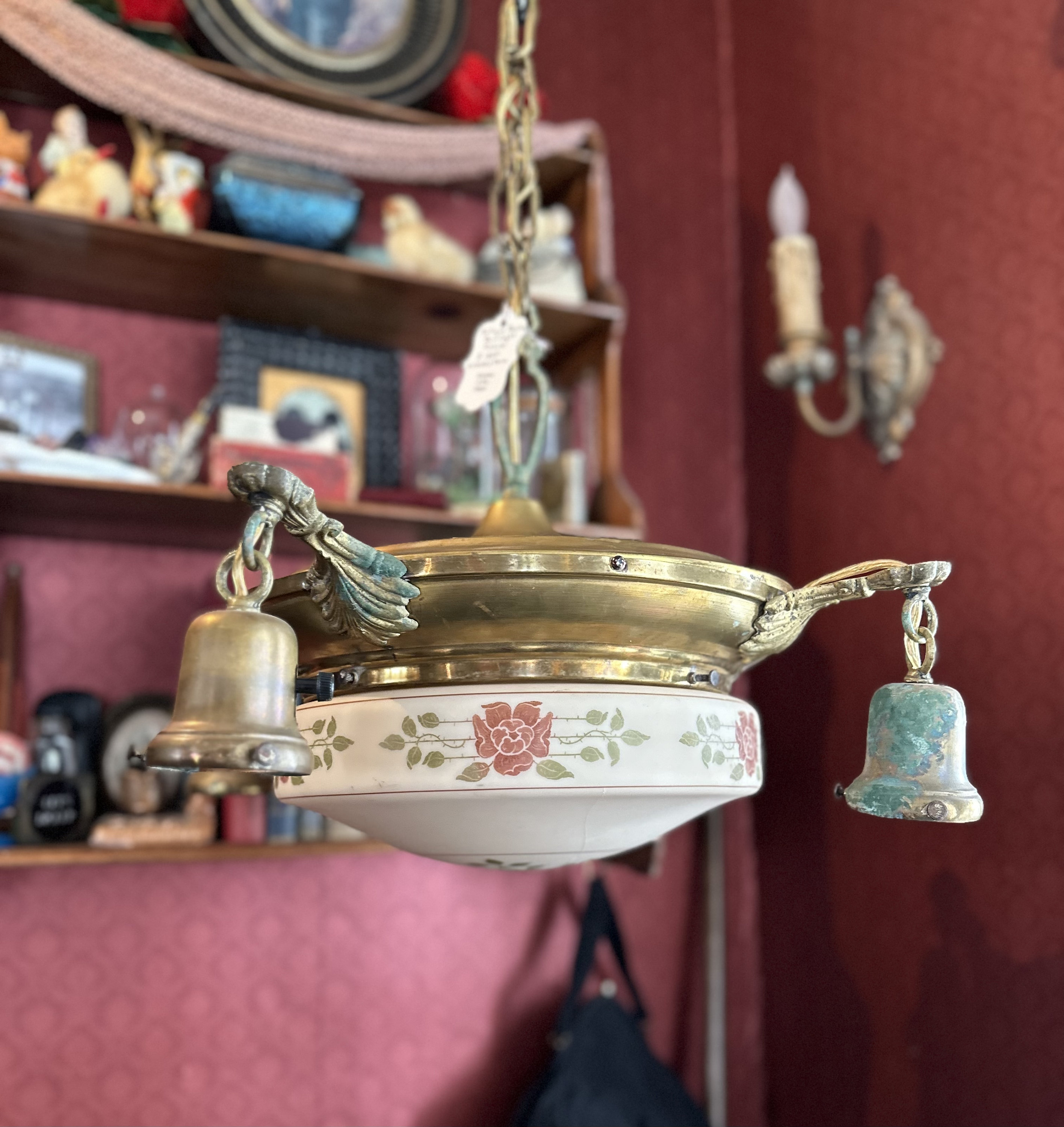 Antique 5 Bulb Pan Light Fixture - Etsy