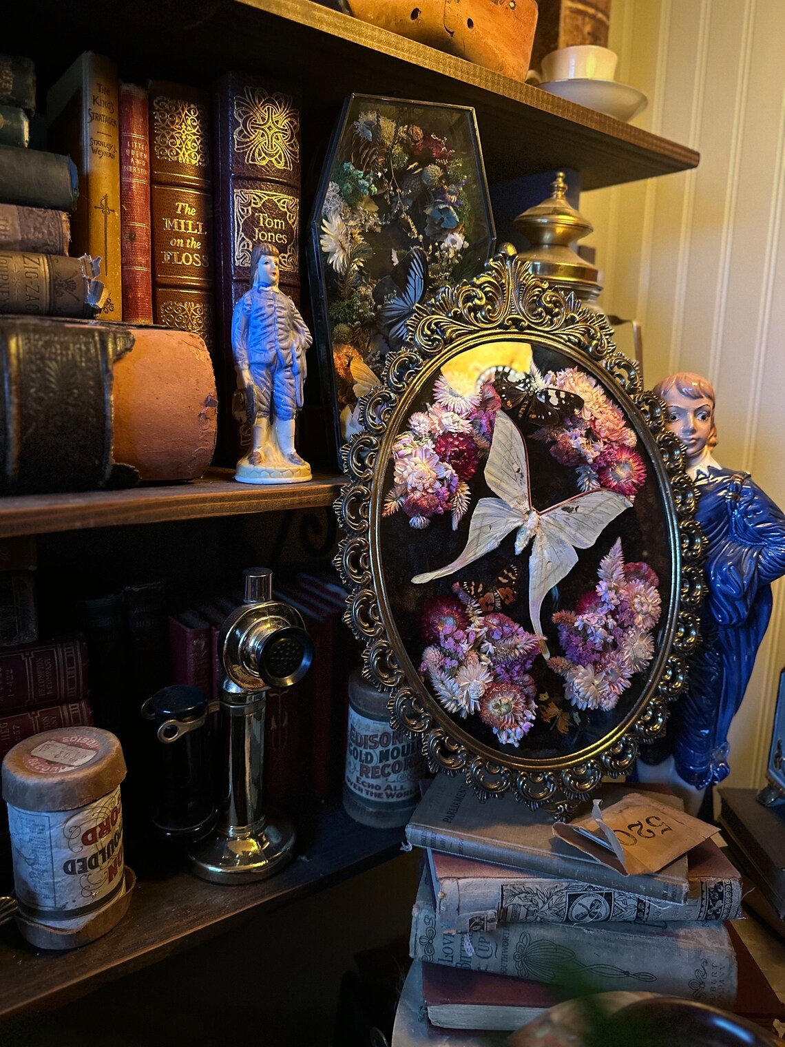 Vintage Bubble Glass Insect Frame la Réponse, C'est L'amour - Etsy