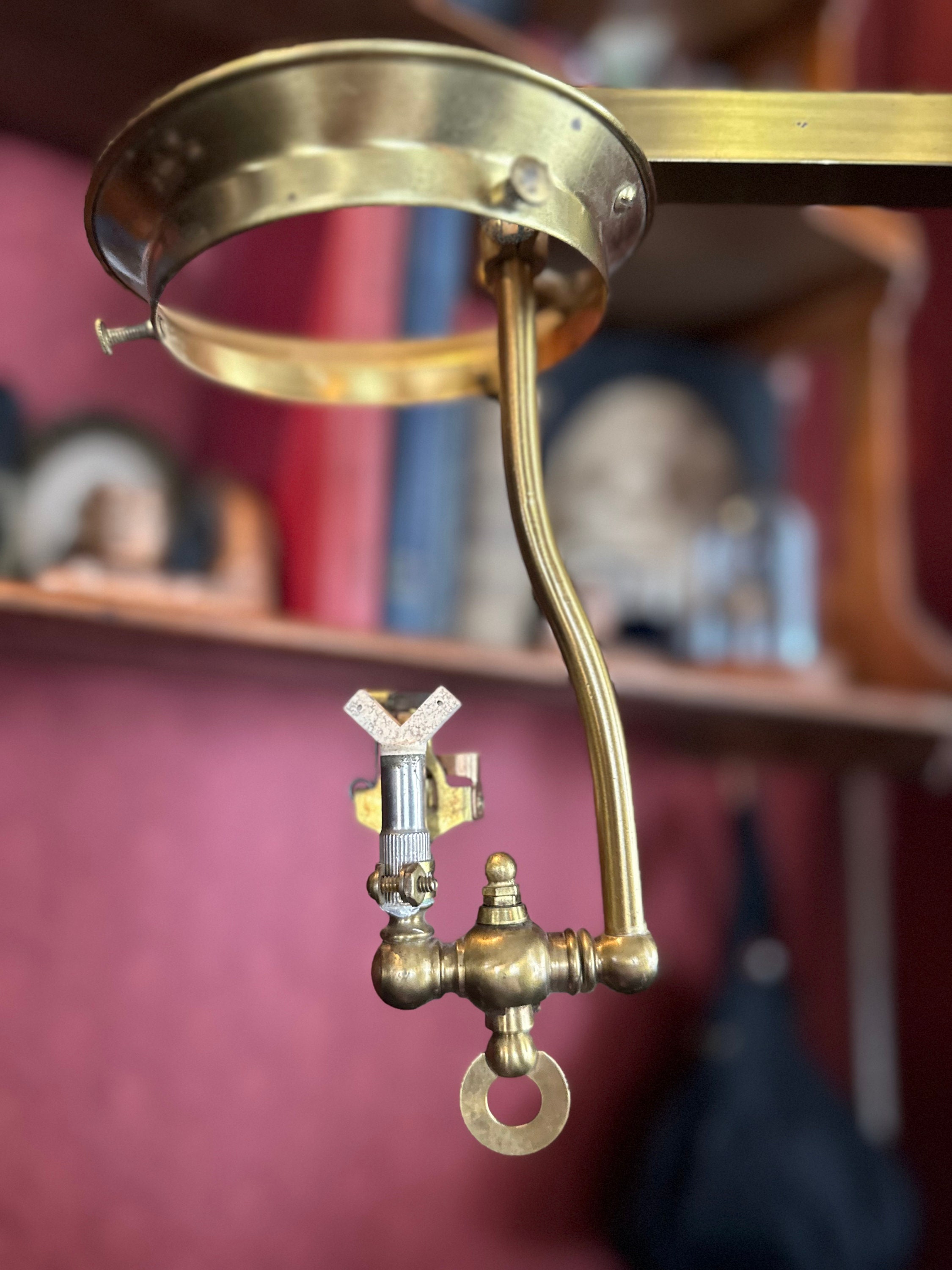 Antique Gas Copper Light Fixture - Etsy