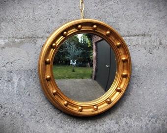 Classic Hollywood Regency Convex Eagle Federal Gilded Buttler Mirror ST ...