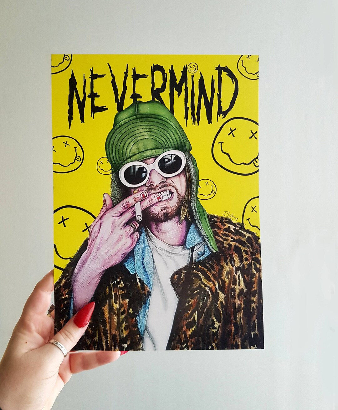 Nevermind Kurt Cobain Nirvana A4 Size Print 250gsm Card - Etsy
