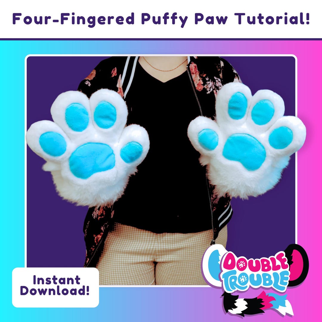 DIY Fursuit Handpaw Sewing Pattern + Step-by-step Tutorial – Digital PDF Download – Make Your ...