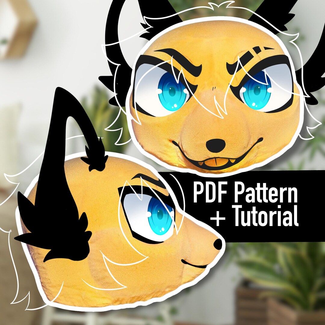 Angry Kemono Head Base Pattern - Etsy
