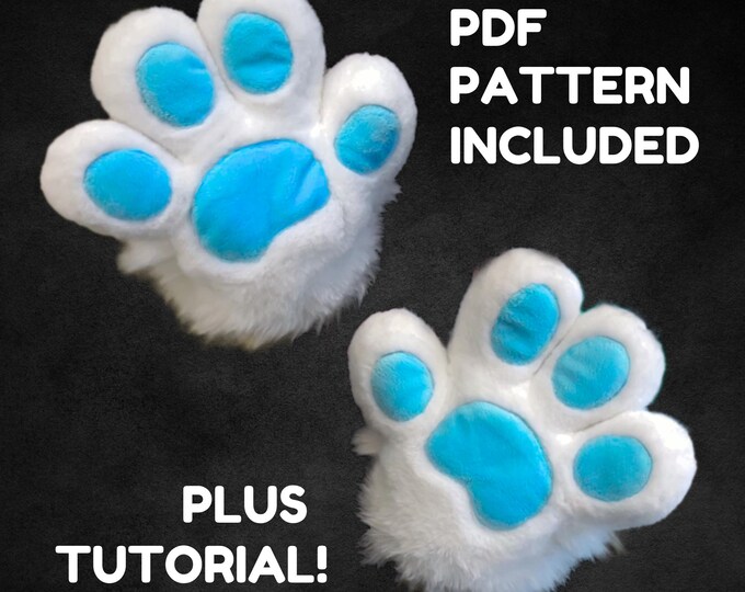 Slim Plantigrade Fursuit Feetpaw Pattern + Tutorial (PDF Download ...