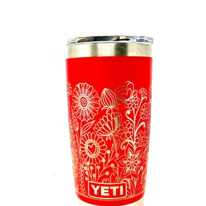Flower Yeti Rambler, Floral Yeti Rambler, Seamless Yeti Rambler ...