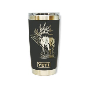 Bull Elk Yeti Tumbler: Engraved Stainless Steel Hunting Gift - Etsy