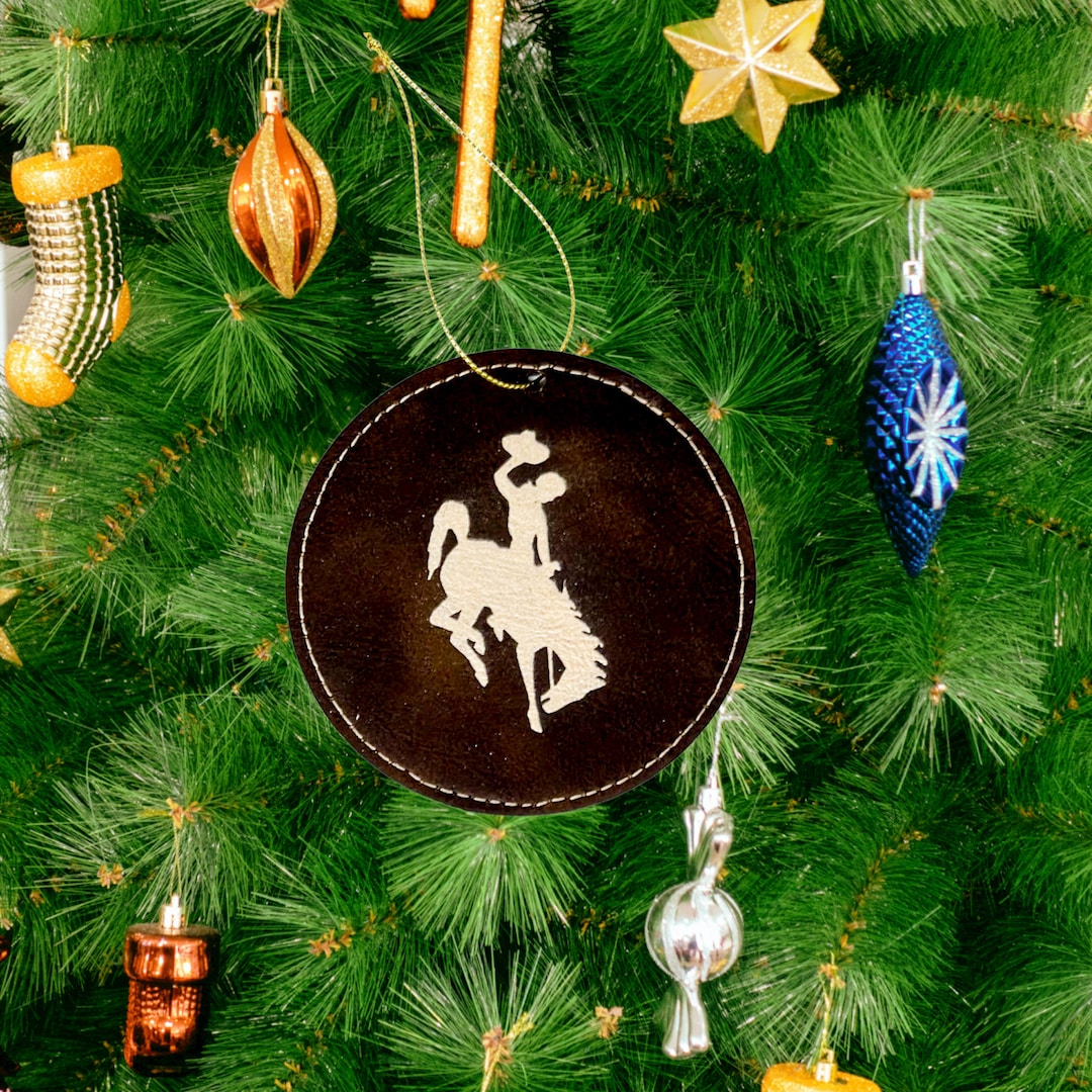 Cowboy Christmas Ornament: Wyoming Steamboat Silhouette - Etsy