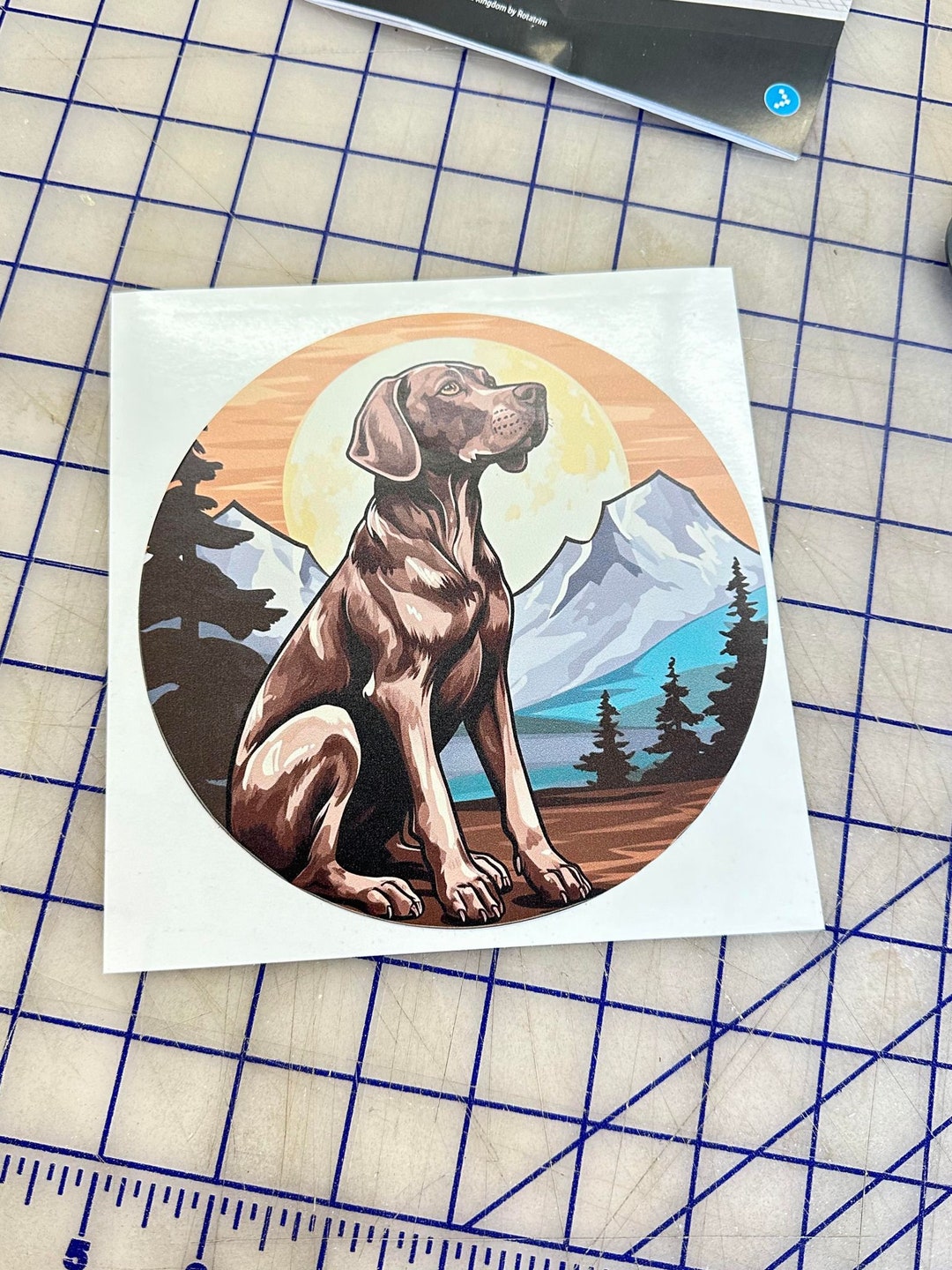 GSP Mountain Sticker, German Shorthaired Pointer Mountain Sticker, GSP ...