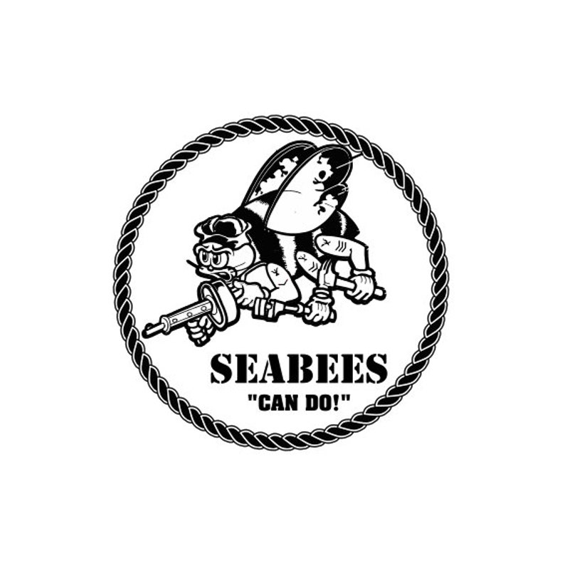 Navy Seabees Logo Navy Seabees Vector Navy Seabees Svg Navy | Etsy