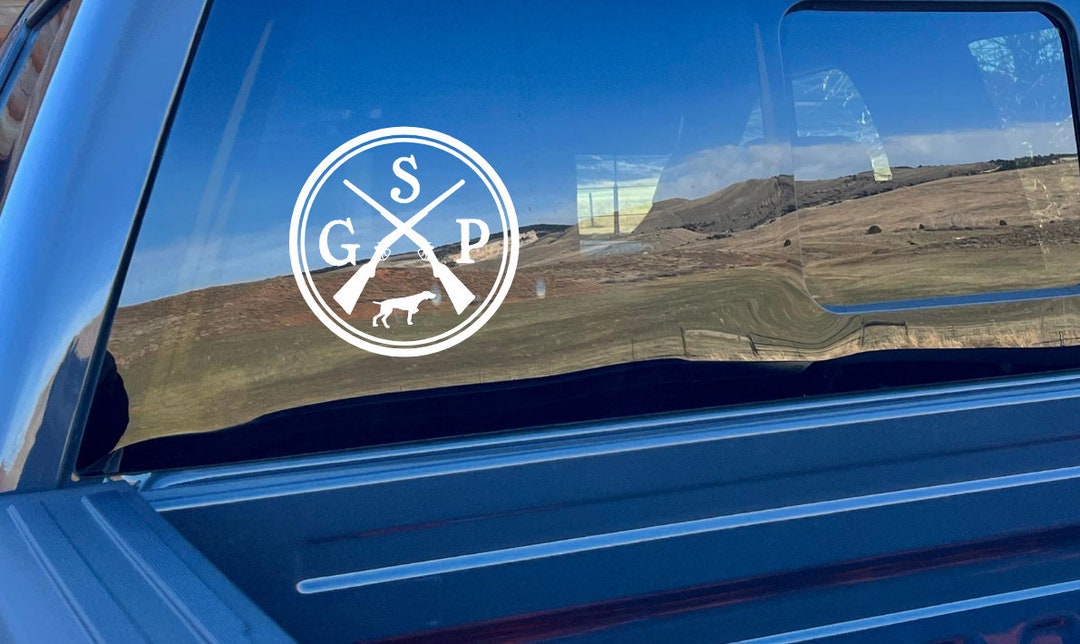 GSP Vinyl Window Decal: German Shorthaired Pointer Sticker - Etsy