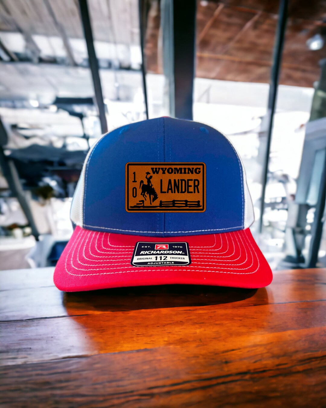 Wyoming Hat, Custom Wyoming Hat, Leather Patch Hat - Etsy