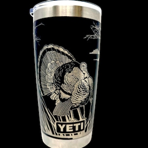 Wild Turkey Engraved Yeti Tumbler - Hunting Gift - Etsy