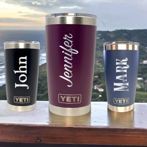 Custom Name Yeti Rambler: Personalized Engraved Tumbler - Etsy