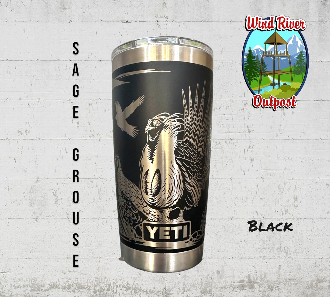 Sage Grouse YETI Rambler: Personalized Wyoming Bird Design - Etsy