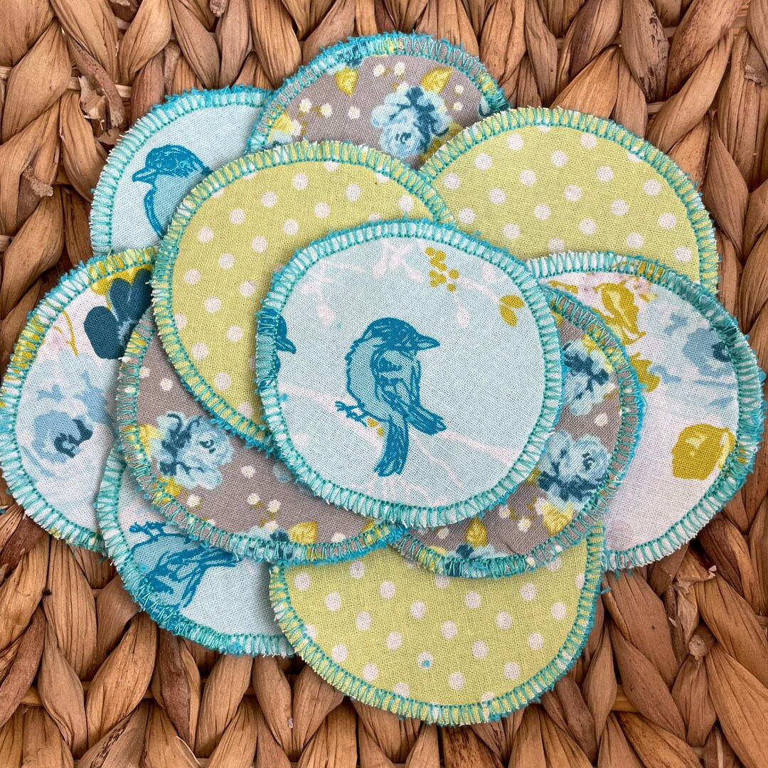 Set of 12 Reusable Facial Rounds, Zero Waste, Makeup Remover Pads ...