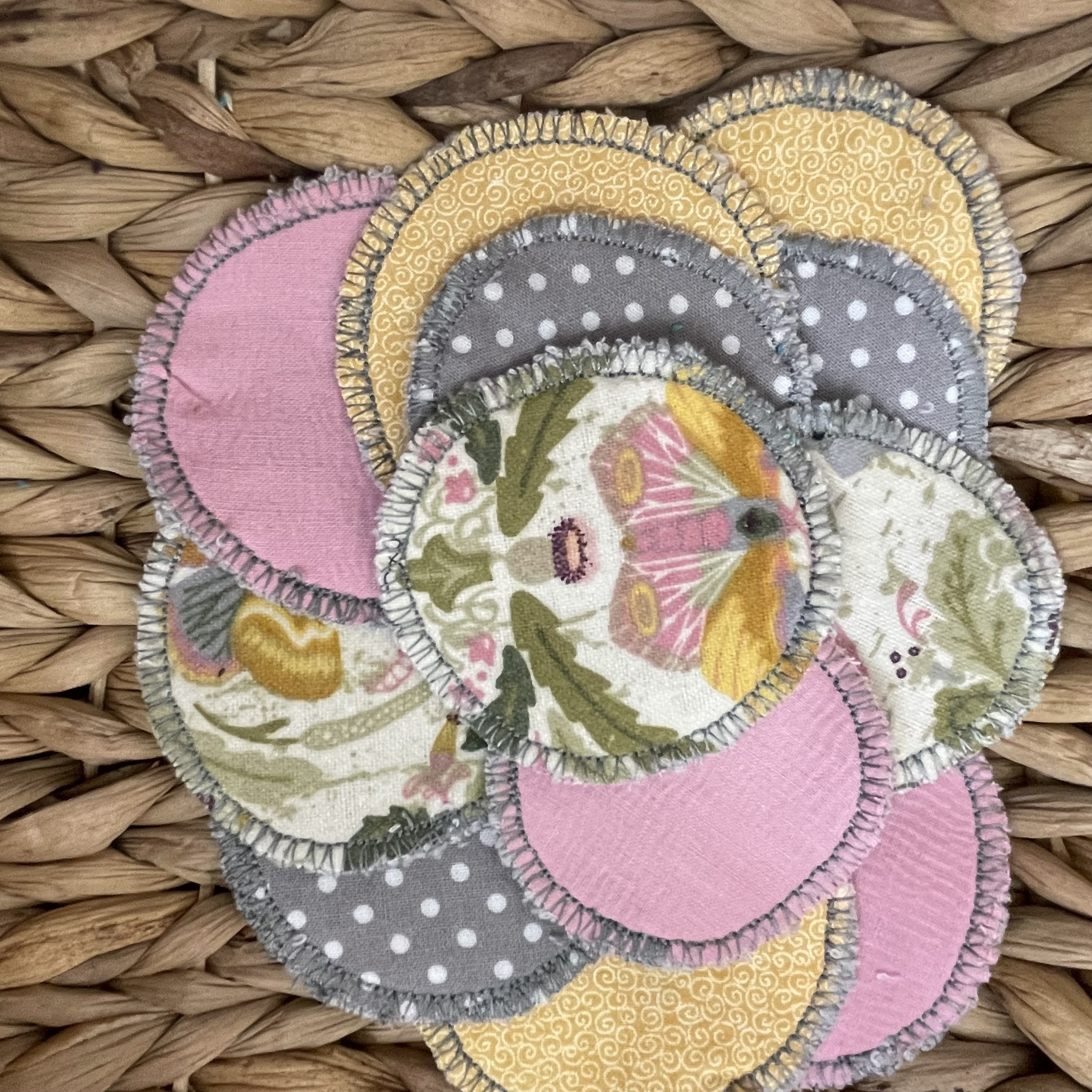 Set of 12 Reusable Facial Rounds, Zero Waste, Makeup Remover Pads ...