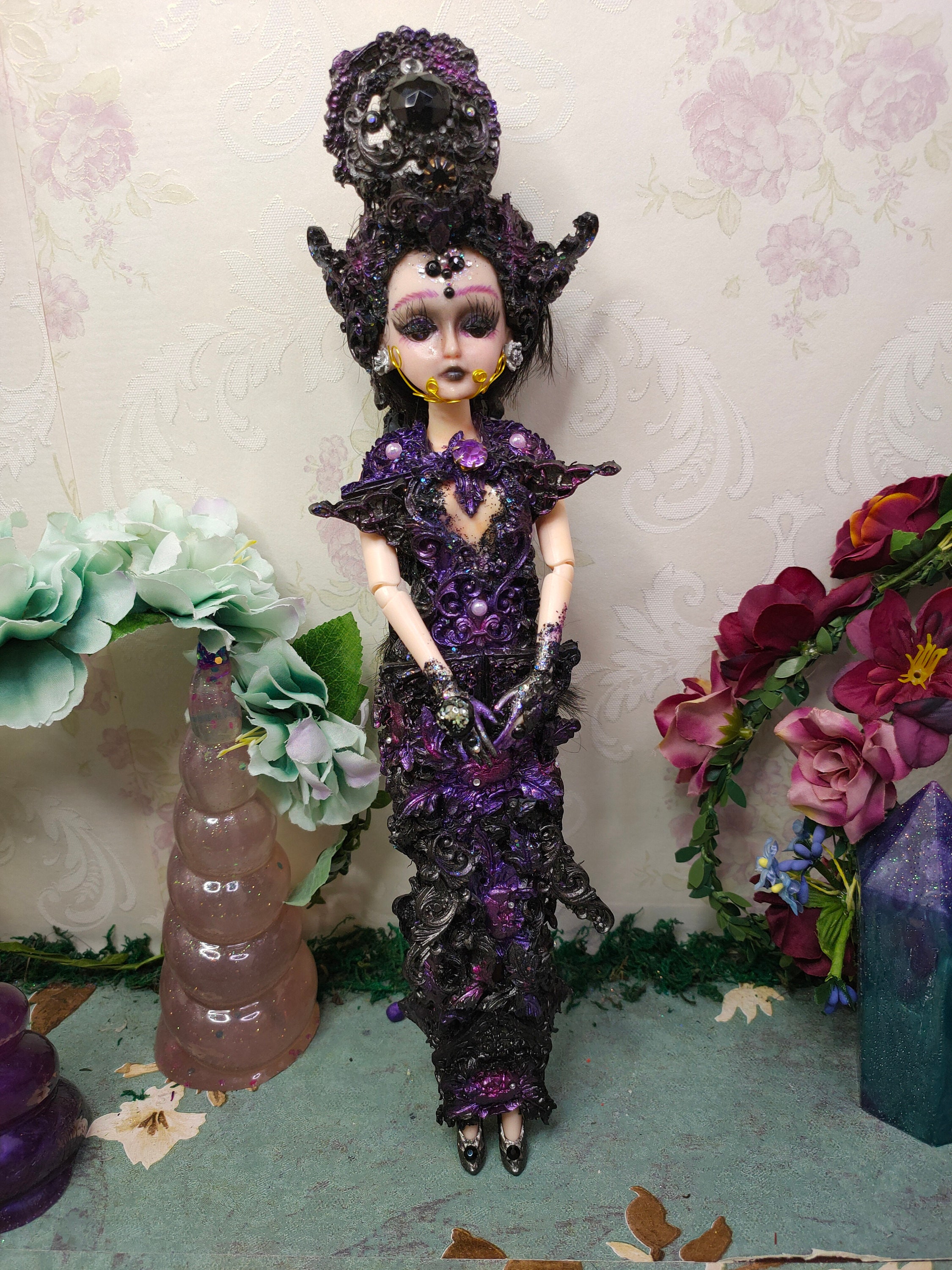 Queen of Darkness, Queen Aldreda Custom Doll /OOAK - Etsy