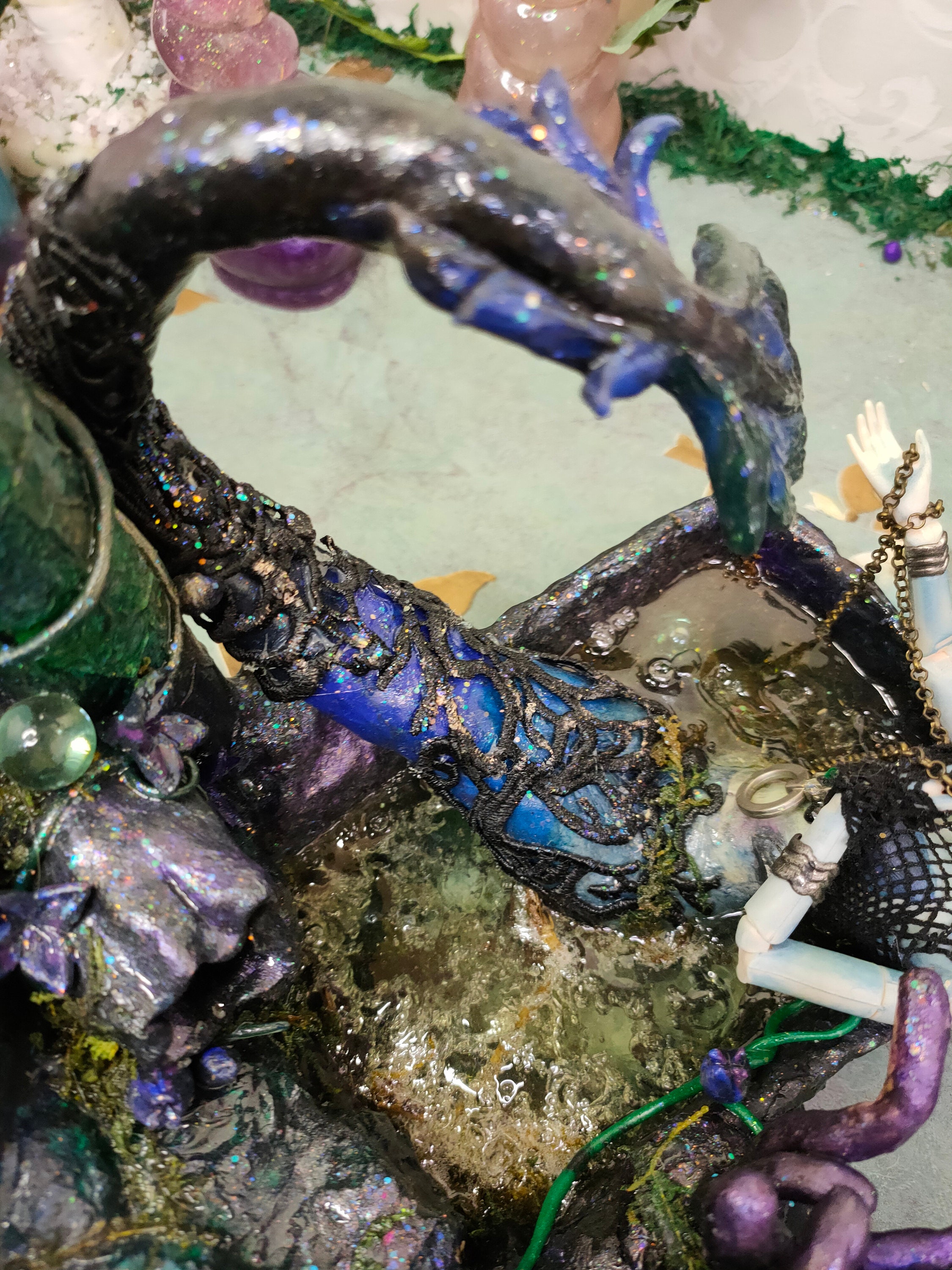 Evil Mermaid Lillith Custom Doll/ooak Semi Diorama Style - Etsy