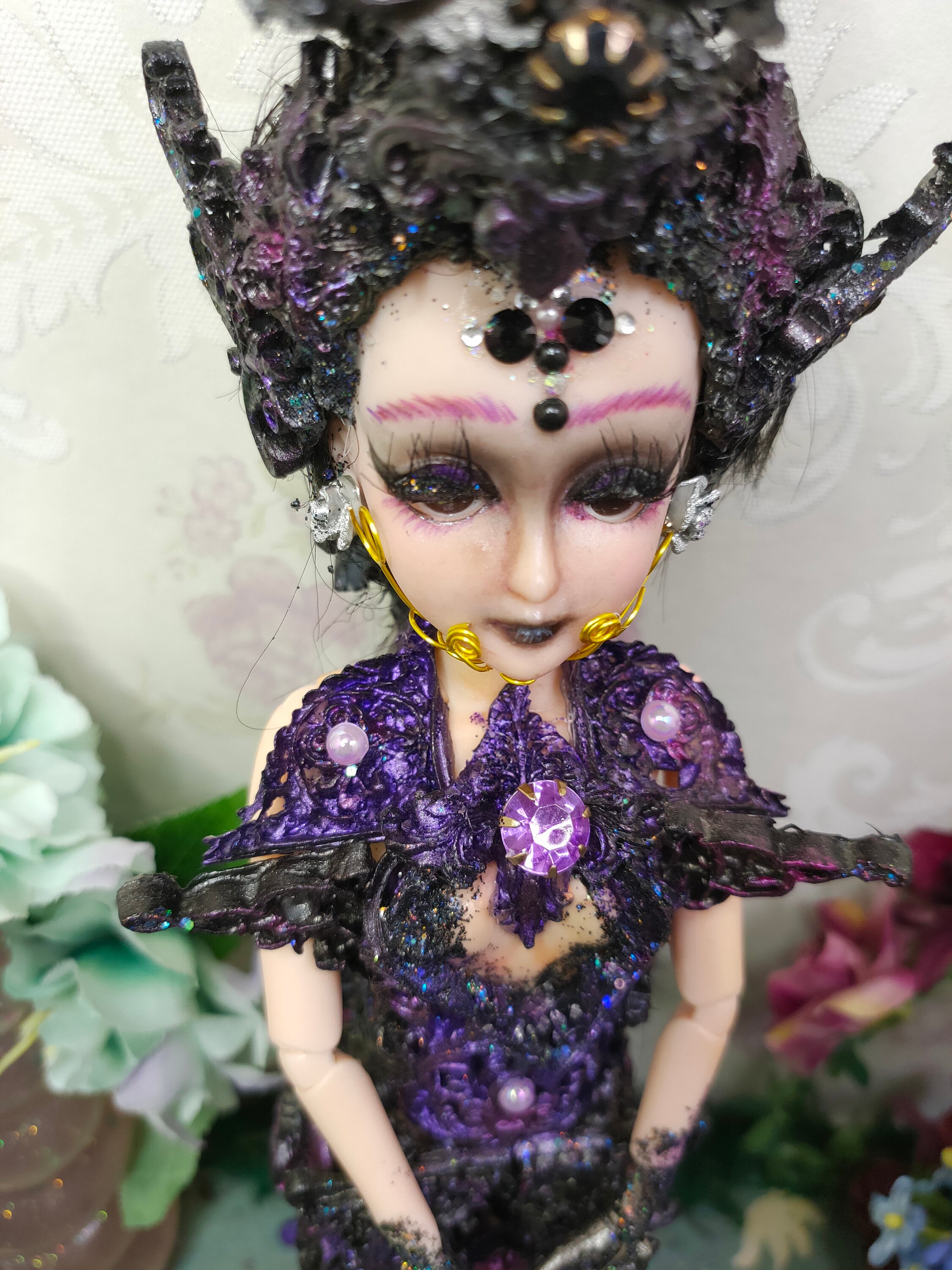 Queen of Darkness, Queen Aldreda Custom Doll /OOAK - Etsy