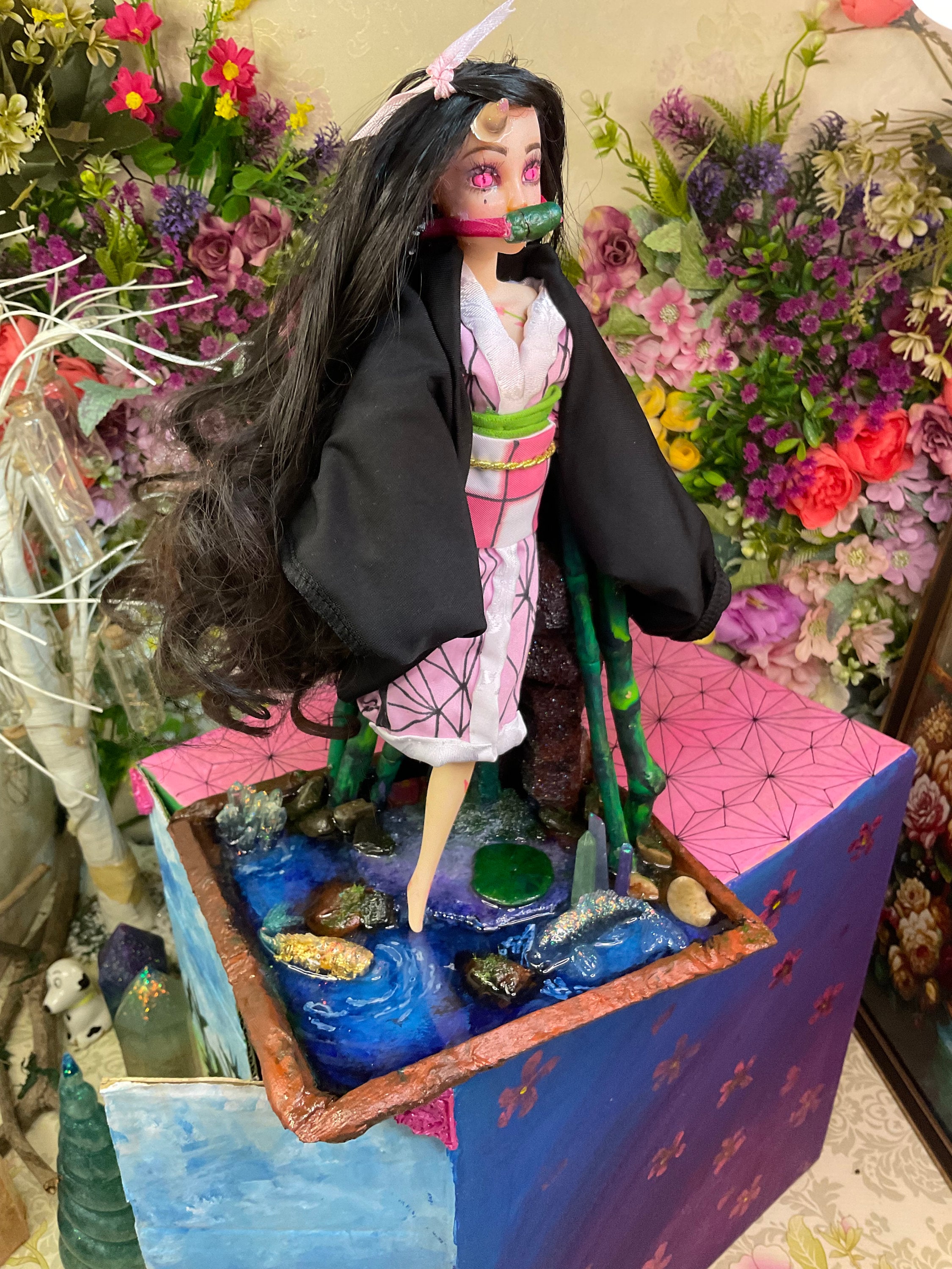 Nezuko Custom Doll Ooak - Etsy