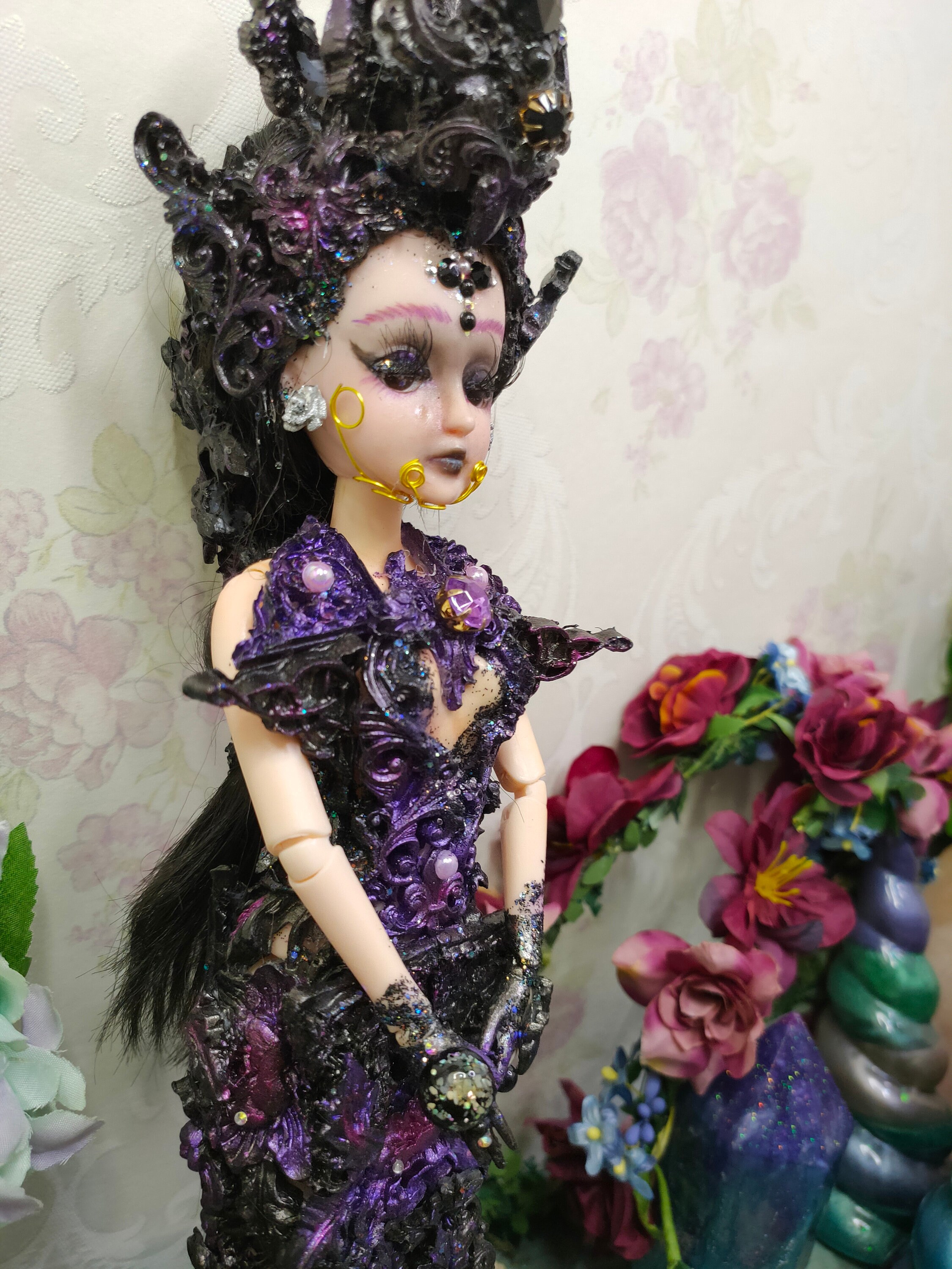 Queen of Darkness, Queen Aldreda Custom Doll /OOAK - Etsy