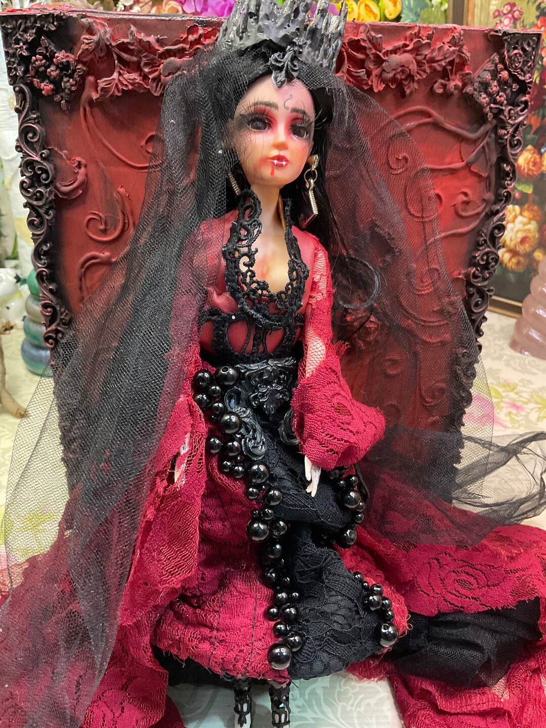 Elizabeth - the Vampire OOAK Doll - Etsy
