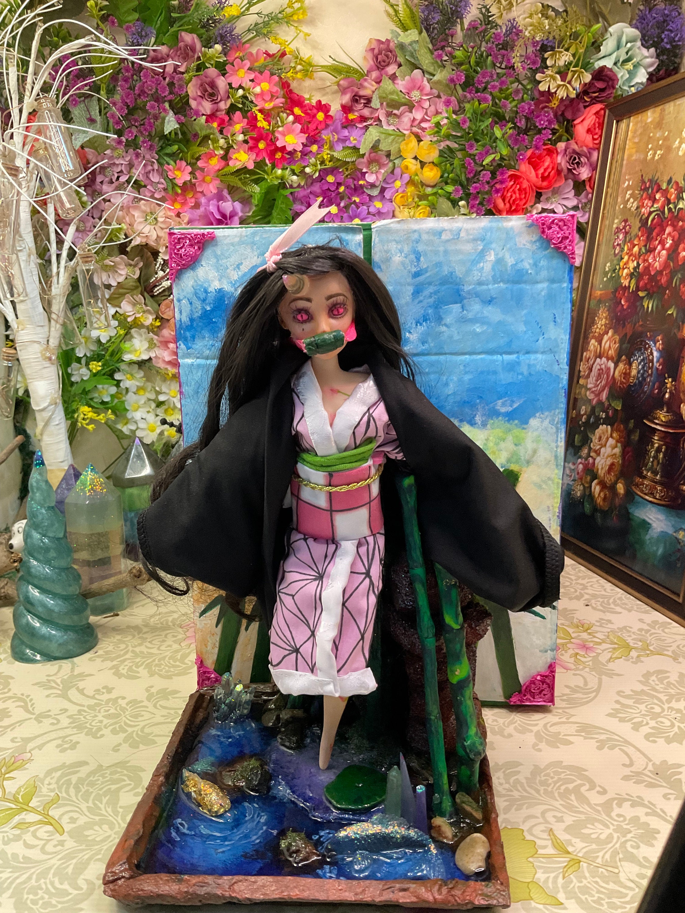 Nezuko Custom Doll Ooak - Etsy