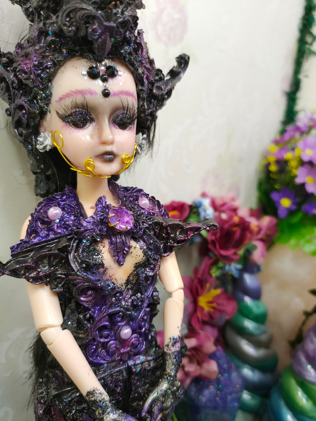 Queen of Darkness, Queen Aldreda Custom Doll /OOAK - Etsy