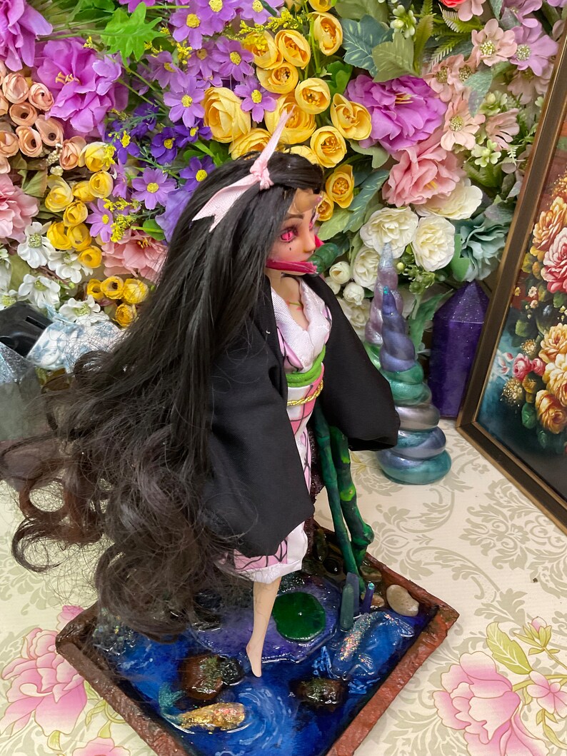 Nezuko Custom Doll Ooak - Etsy