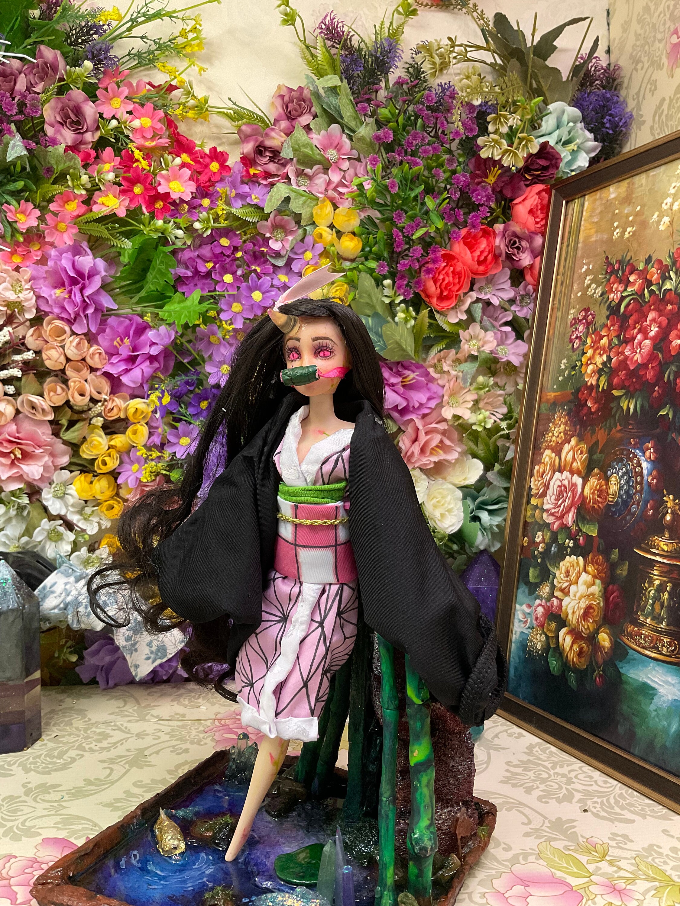 Nezuko Custom Doll Ooak - Etsy