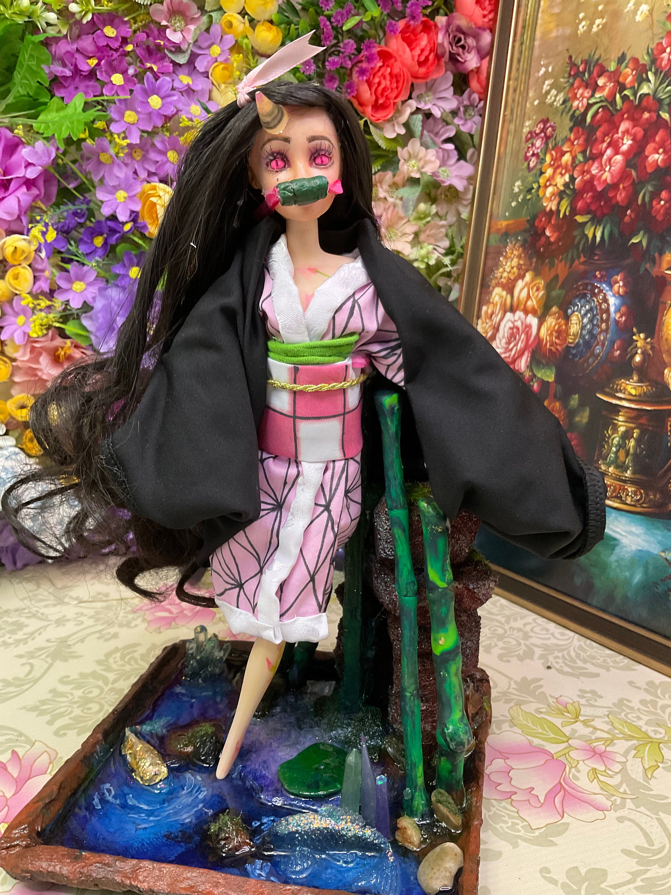 Nezuko Custom Doll Ooak - Etsy