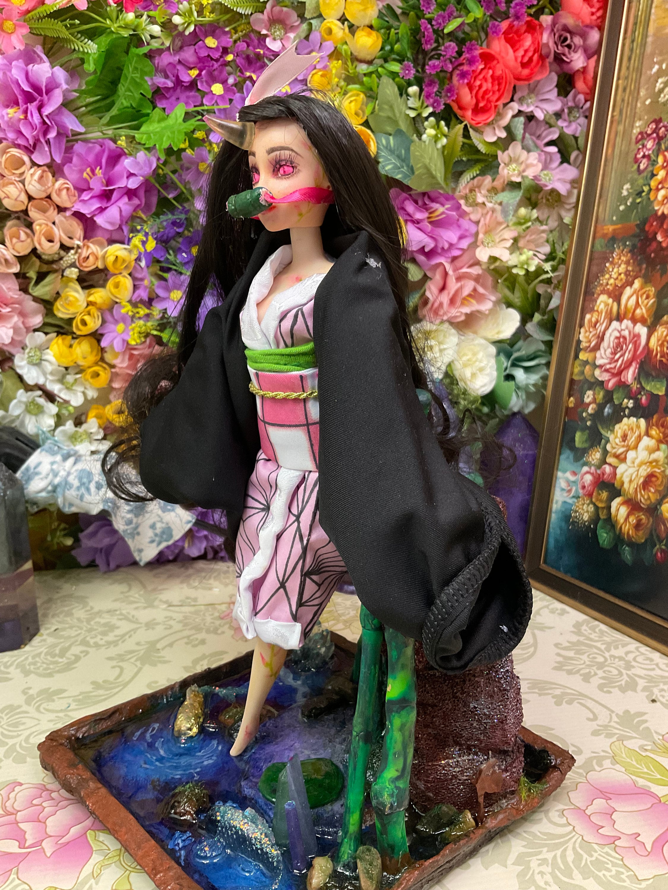 Nezuko Custom Doll Ooak - Etsy