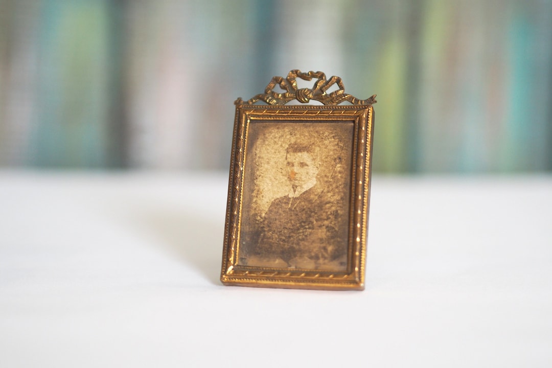 Antique Brass Small Picture Frame Brass Frame Home Decor - Etsy