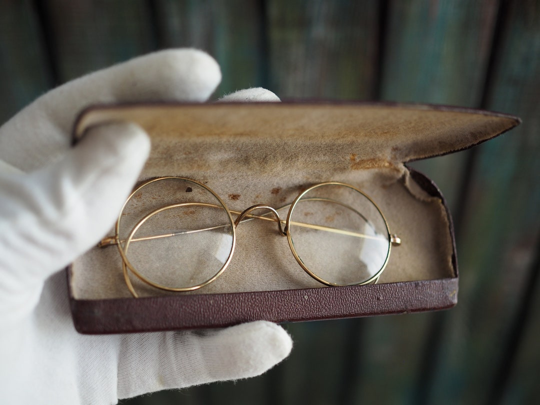 Antique German Gold Plated Eyeglasses, Late 1800's - Etsy