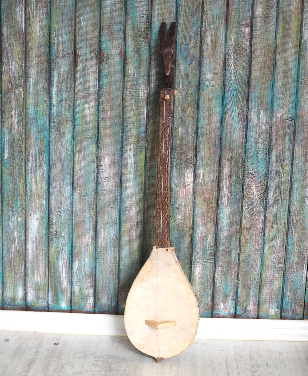 Handmade Hand Carved Lahuta, Gusle, Wooden Musical Instrument, North ...