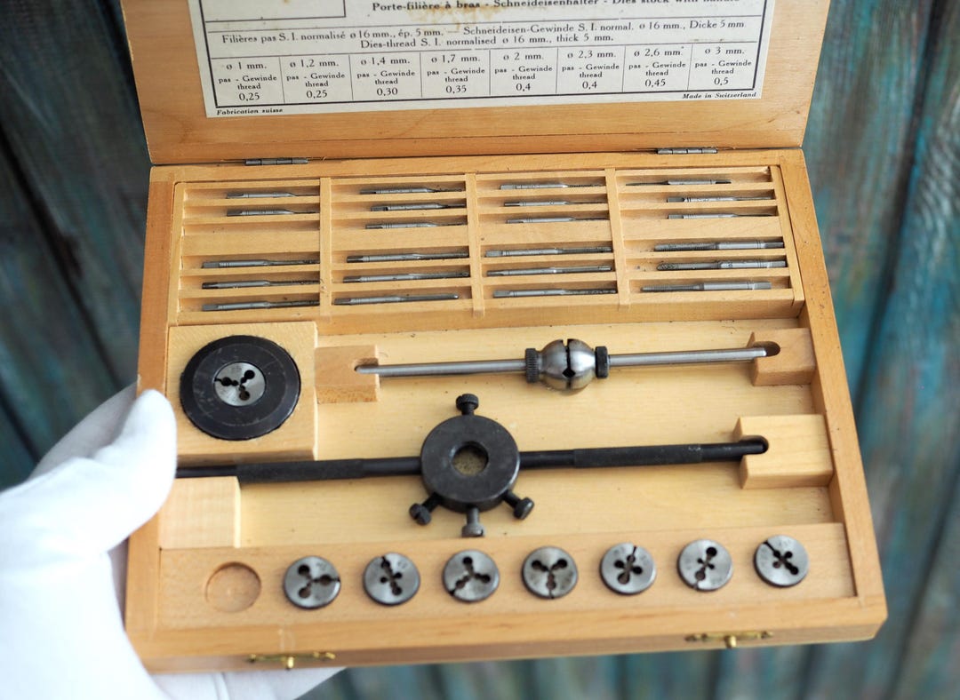 Bergeon 30322 Swiss Tap & Die Set for Watchmaking | Vintage Horology ...