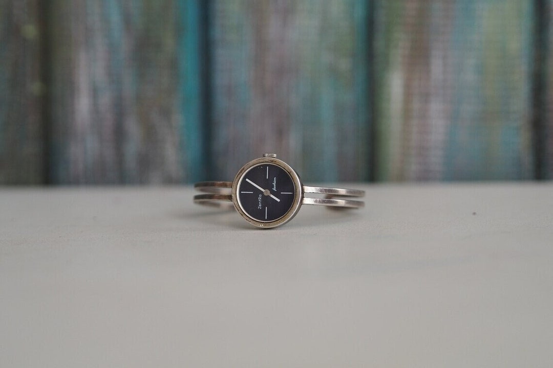 Zentra Fashion Rare Solid Silver German Mechanical Wind up Women's ...